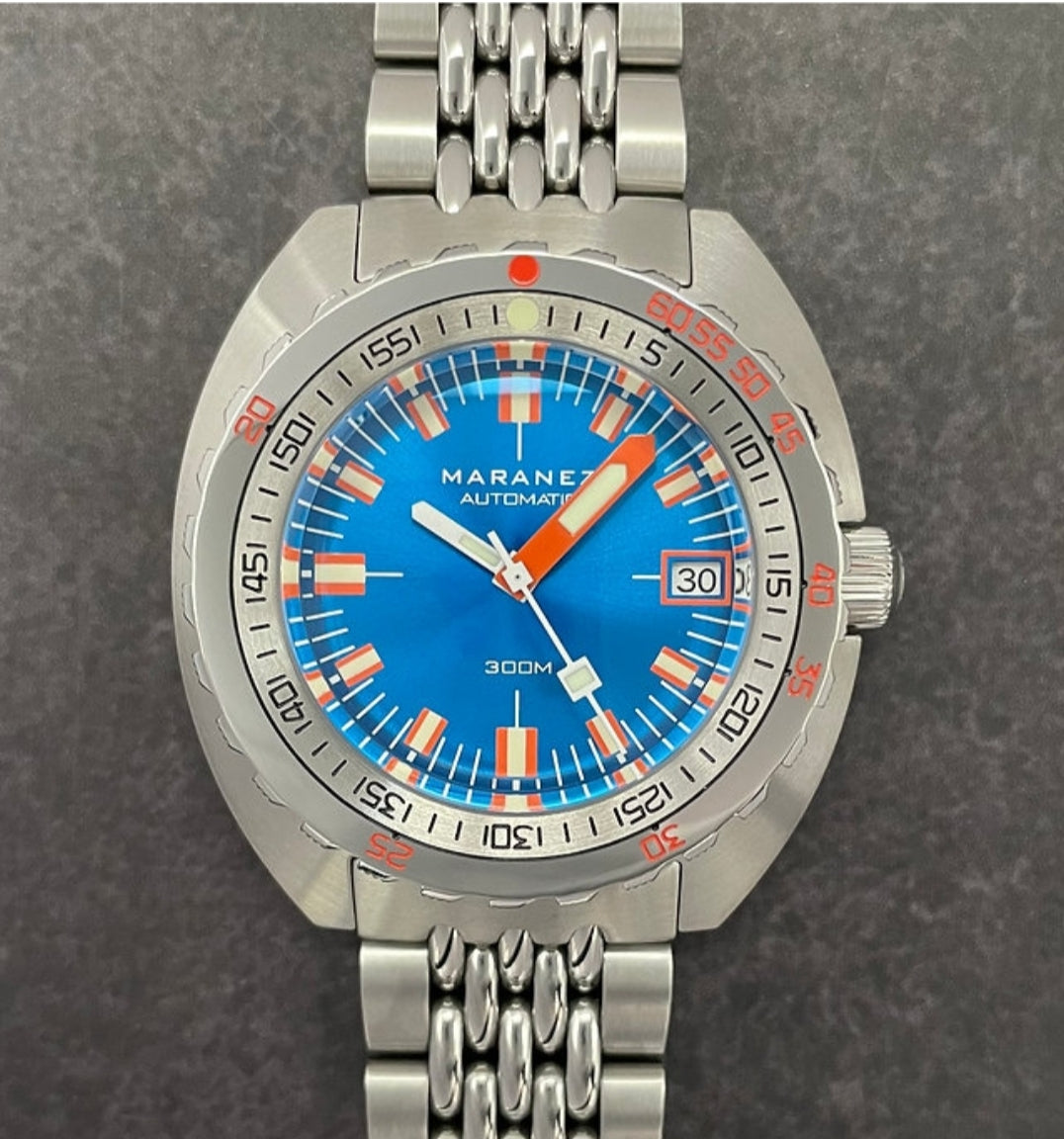Maranez Samui Vintage Steel Automatic Watch Blue – WShop360