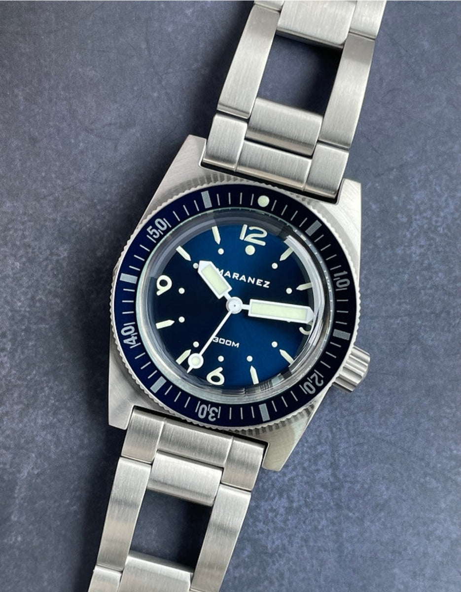 Maranez Kata Diver watch blue numbers – WShop360