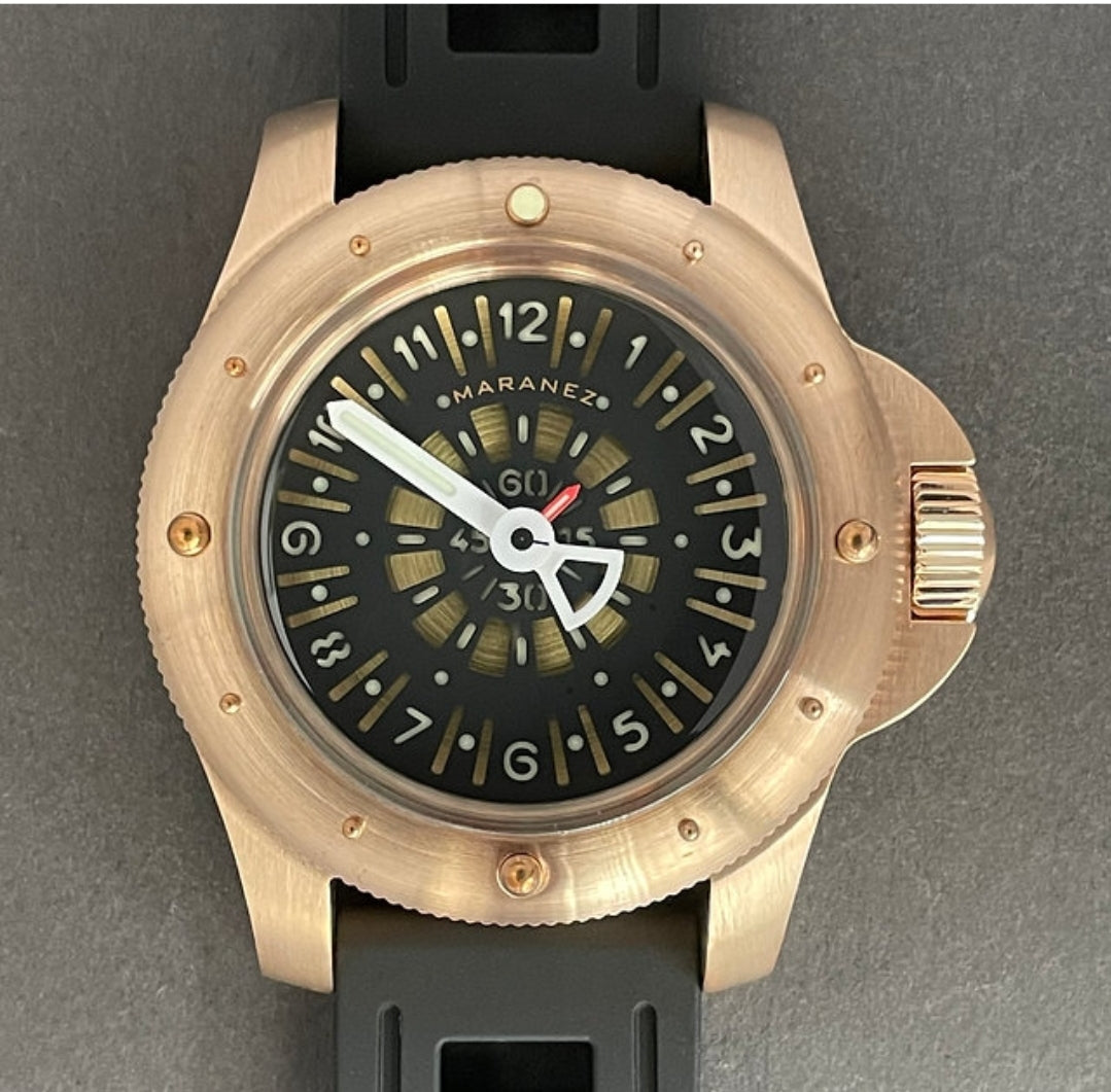 Maranez 49mm Rawai Bronze gauge gold Face Watch – WShop360