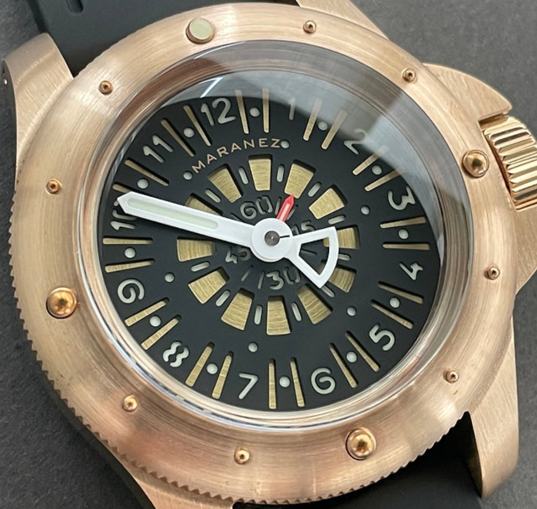 Maranez 49mm Rawai Bronze gauge gold Face Watch – WShop360
